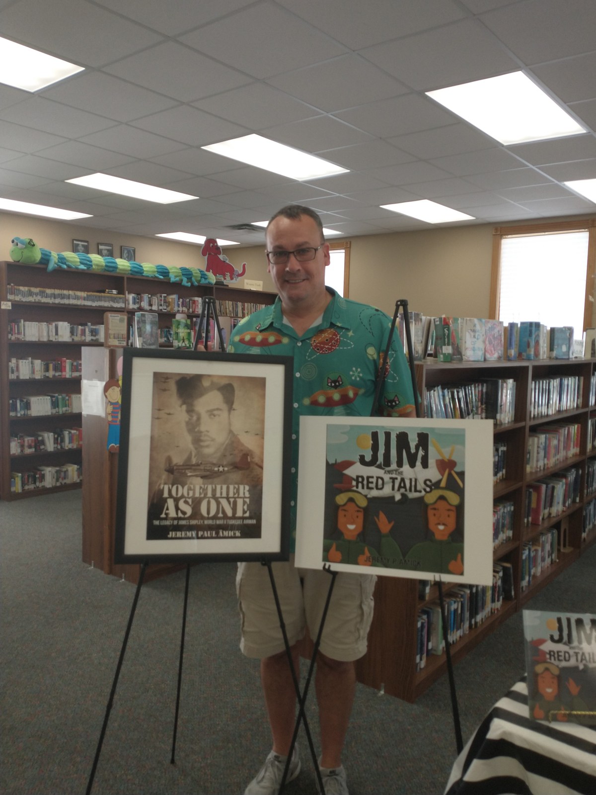 Jeremy Amick book signing "Jim and the Red Tails" — Price James Library
